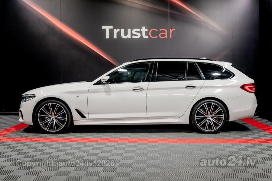 White BMW 5 Series 2018 in Parnu, with an engine capacity of 3.00 L and mileage of 238 thousand km for 22999 €, photo 7 on AUTOMOTO.COM.LV