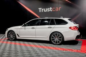 White BMW 5 Series 2018 in Parnu, with an engine capacity of 3.00 L and mileage of 238 thousand km for 22999 €, photo 8 on AUTOMOTO.COM.LV