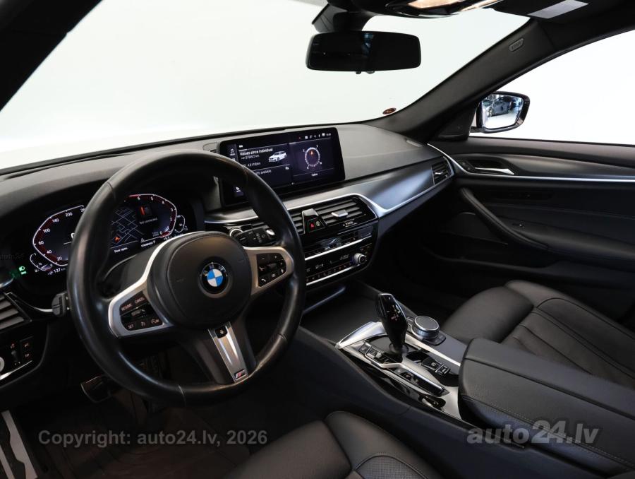 White BMW 5 Series 2021 in Tallinn, with an engine capacity of 2.00 L and mileage of 133 thousand km for 31900 €, photo 10 on AUTOMOTO.COM.LV
