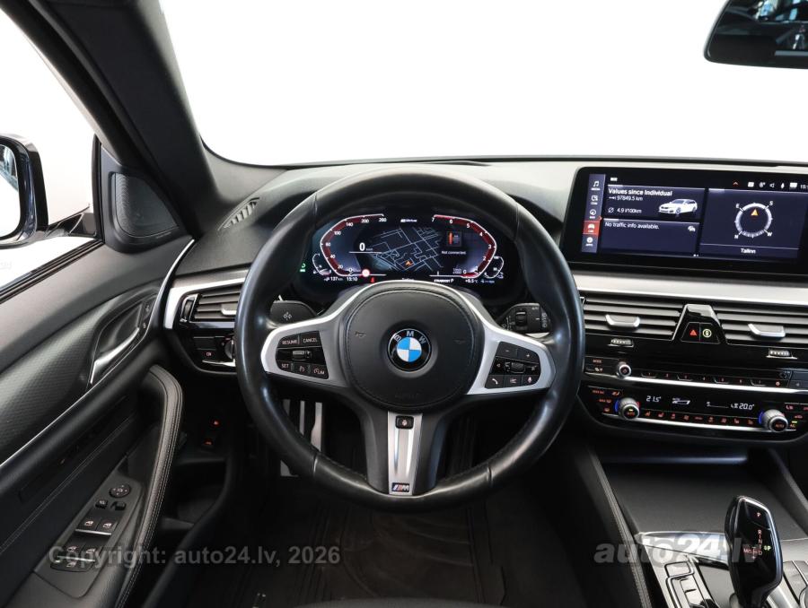 White BMW 5 Series 2021 in Tallinn, with an engine capacity of 2.00 L and mileage of 133 thousand km for 31900 €, photo 18 on AUTOMOTO.COM.LV