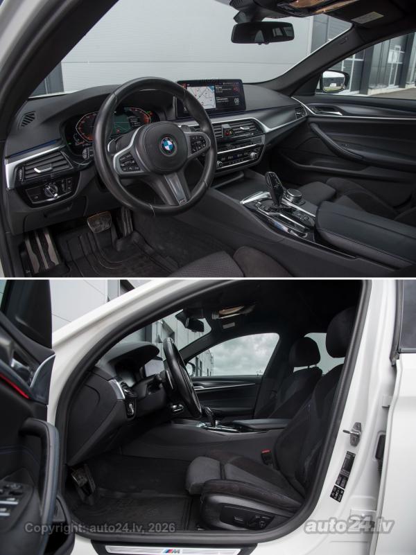 White BMW 5 Series 2021 in Tallinn, with an engine capacity of 2.00 L and mileage of 98 thousand km for 33000 €, photo 7 on AUTOMOTO.COM.LV