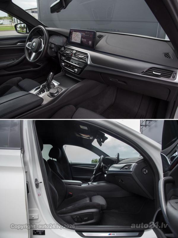 White BMW 5 Series 2021 in Tallinn, with an engine capacity of 2.00 L and mileage of 98 thousand km for 33000 €, photo 8 on AUTOMOTO.COM.LV