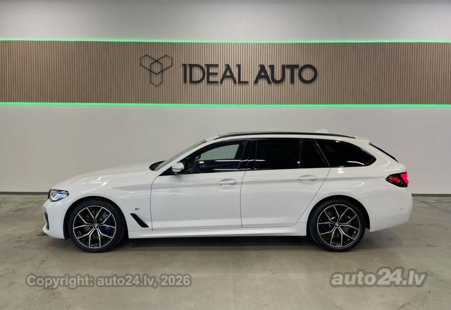 White BMW 5 Series 2022 in Tallinn, with an engine capacity of 3.00 L and mileage of 46 thousand km for 42990 €, photo 3 on AUTOMOTO.COM.LV