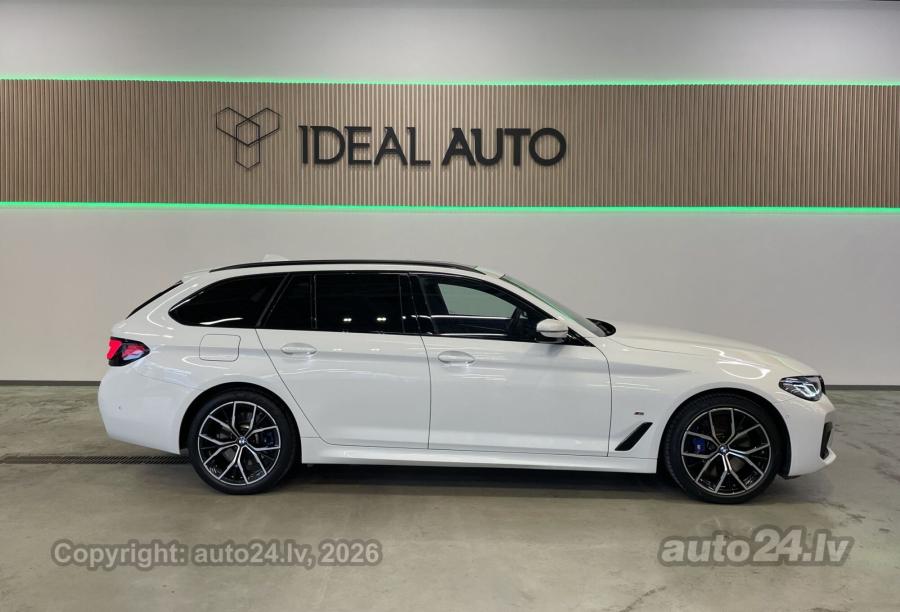 White BMW 5 Series 2022 in Tallinn, with an engine capacity of 3.00 L and mileage of 46 thousand km for 42990 €, photo 4 on AUTOMOTO.COM.LV