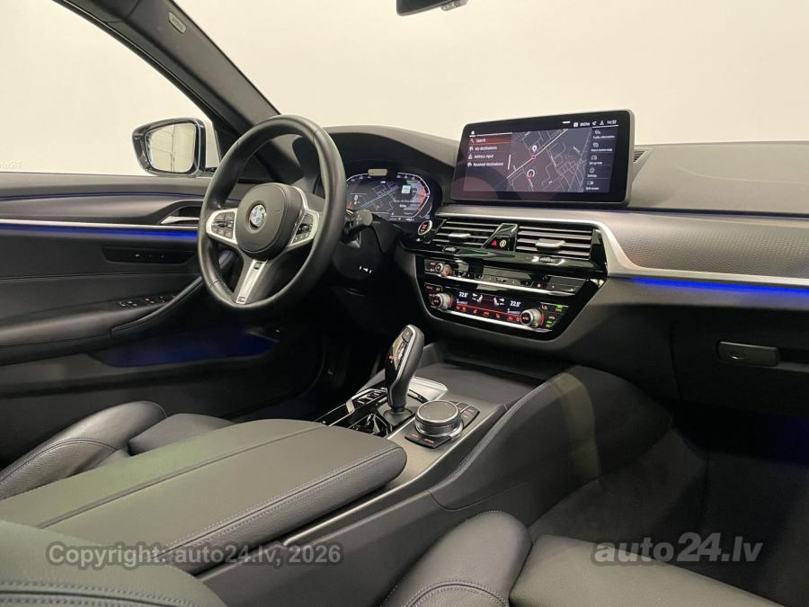 White BMW 5 Series 2022 in Tallinn, with an engine capacity of 3.00 L and mileage of 46 thousand km for 42990 €, photo 13 on AUTOMOTO.COM.LV