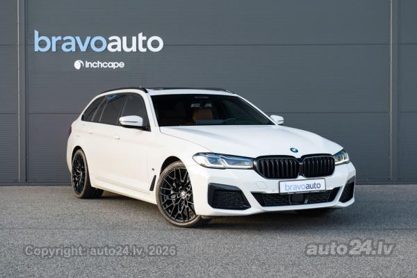 White BMW 5 Series 2022 in Tartu, with an engine capacity of 2.00 L and mileage of 69 thousand km for 36900 €, photo 7 on AUTOMOTO.COM.LV