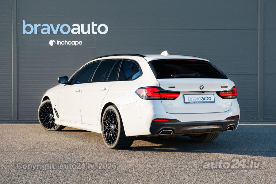 White BMW 5 Series 2022 in Tartu, with an engine capacity of 2.00 L and mileage of 69 thousand km for 36900 €, photo 13 on AUTOMOTO.COM.LV