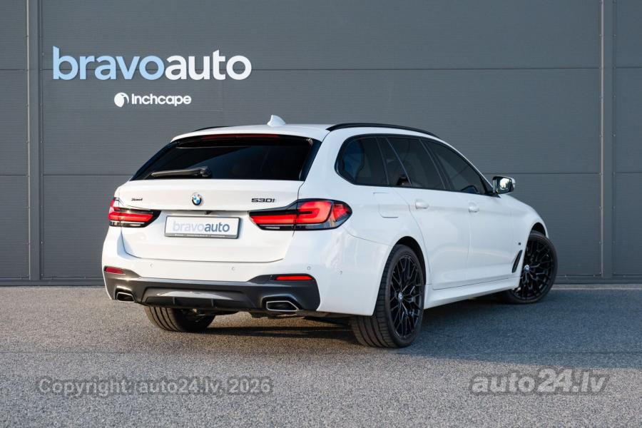 White BMW 5 Series 2022 in Tartu, with an engine capacity of 2.00 L and mileage of 69 thousand km for 36900 €, photo 16 on AUTOMOTO.COM.LV