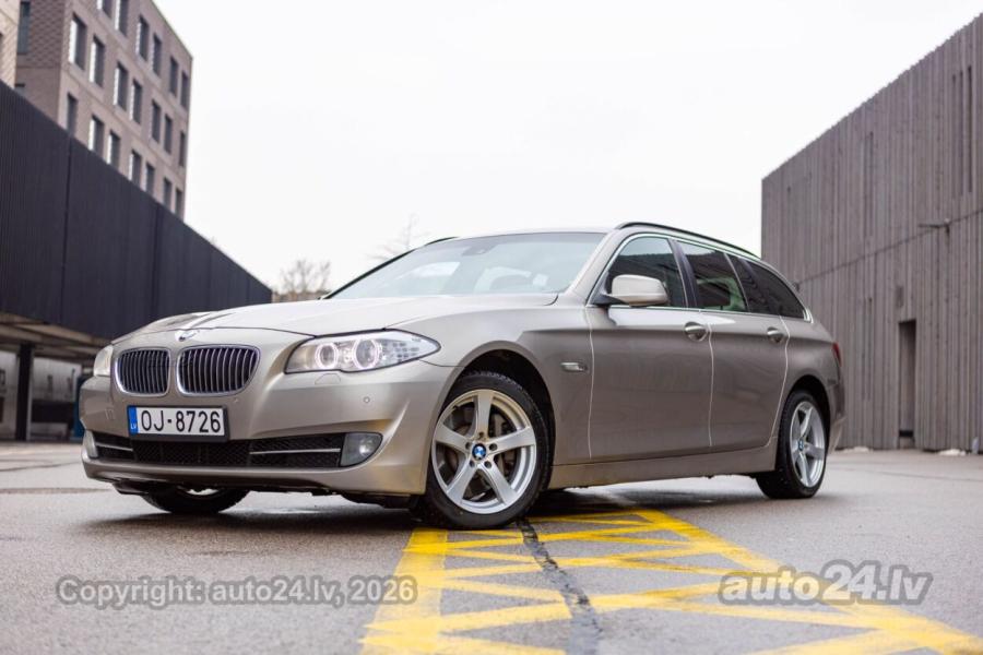 Yellow BMW 5 Series 2012 in Riga, with an engine capacity of 2.00 L and mileage of 319 thousand km for 8300 €, photo 2 on AUTOMOTO.COM.LV