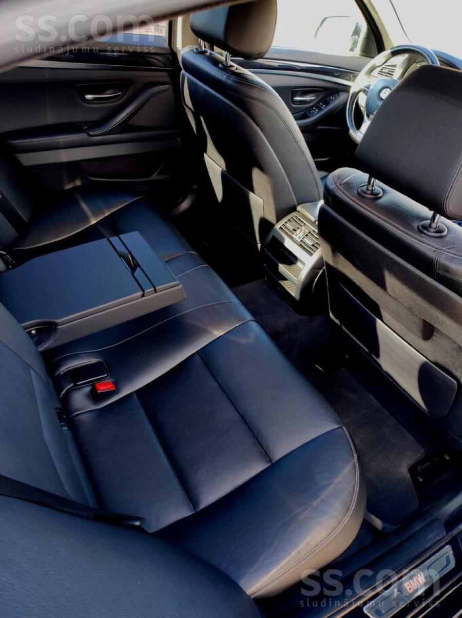 Black BMW 518 2014 in Riga, with an engine capacity of 2.00 L and mileage of 201 thousand km for 10800 €, photo 8 on AUTOMOTO.COM.LV
