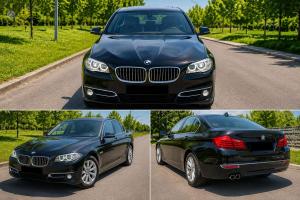 Melns BMW 518 2016 Viļņa, ar dzinēja tilpumu 2.00 L un nobraukumu 307 tūkst. km par 11500 €, foto  vietnē AUTOMOTO.COM.LV