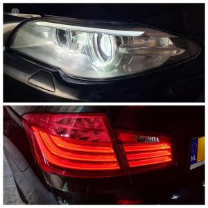 Black BMW 518 2016 in Vilnius, with an engine capacity of 2.00 L and mileage of 307 thousand km for 11500 €, photo 4 on AUTOMOTO.COM.LV