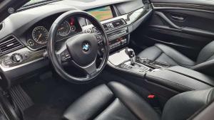 Black BMW 518 2016 in Vilnius, with an engine capacity of 2.00 L and mileage of 307 thousand km for 11500 €, photo 20 on AUTOMOTO.COM.LV
