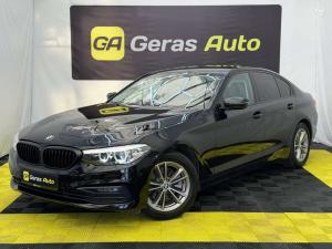 Black BMW 518 2019 in Vilnius, with an engine capacity of 2.00 L and mileage of 338 thousand km for 14950 €, photo  on AUTOMOTO.COM.LV