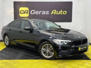 Black BMW 518 2019 in Vilnius, with an engine capacity of 2.00 L and mileage of 338 thousand km for 14950 €, photo 4 on AUTOMOTO.COM.LV