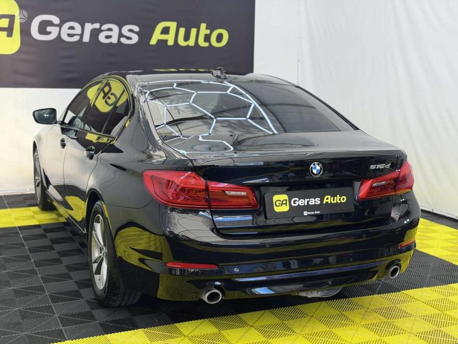 Melns BMW 518 2019 Viļņa, ar dzinēja tilpumu 2.00 L un nobraukumu 338 tūkst. km par 14900 €, foto 7 vietnē AUTOMOTO.COM.LV