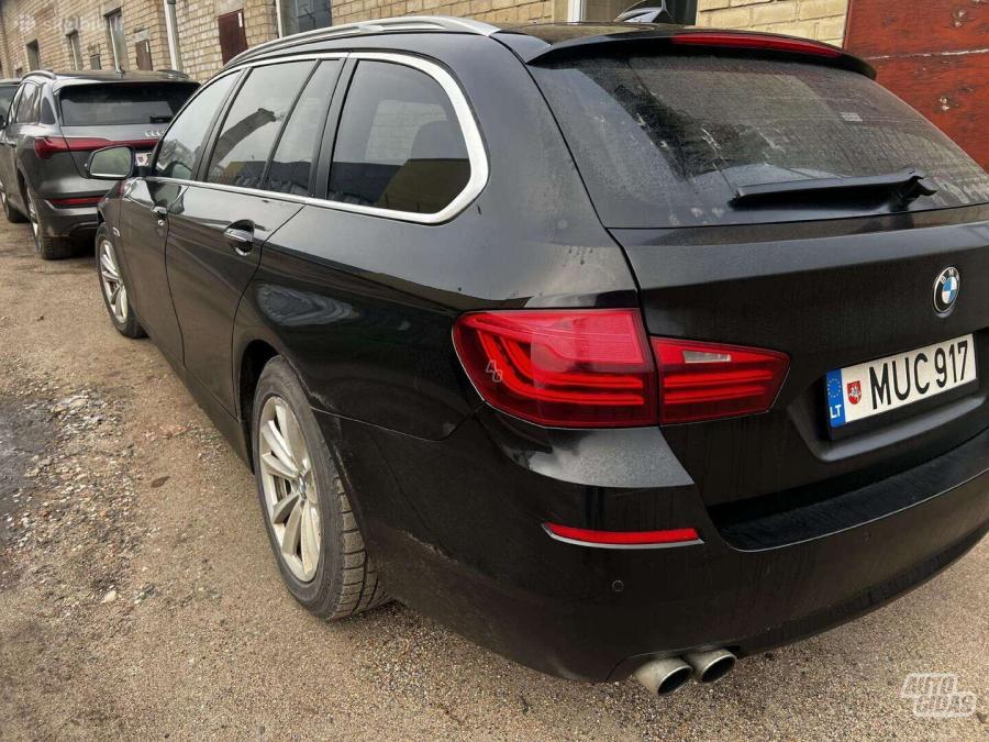 Black BMW 518 2016 in Kretinga, with an engine capacity of 2.00 L and mileage of 290 thousand km for 7900 €, photo 10 on AUTOMOTO.COM.LV
