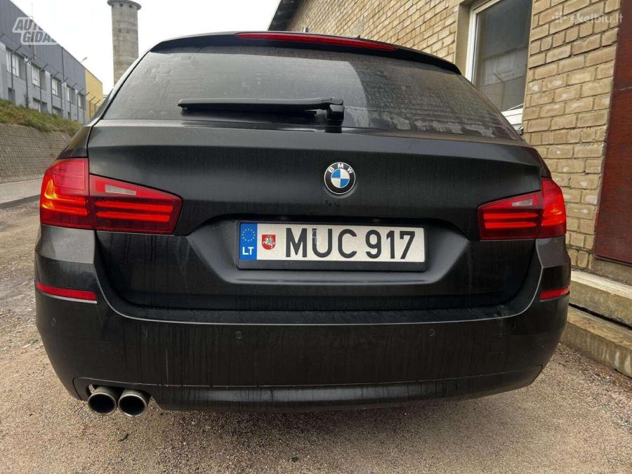 Black BMW 518 2016 in Kretinga, with an engine capacity of 2.00 L and mileage of 290 thousand km for 7900 €, photo 11 on AUTOMOTO.COM.LV