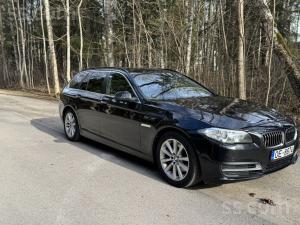 Black BMW 518 2016 in Riga, with an engine capacity of 2.00 L and mileage of 183 thousand km for 12900 €, photo 3 on AUTOMOTO.COM.LV