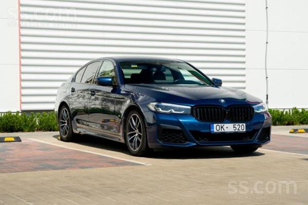 Blue BMW 518 2021 in Riga, with an engine capacity of 2.00 L and mileage of 167 thousand km for 29500 €, photo 2 on AUTOMOTO.COM.LV