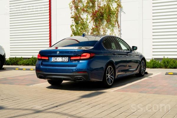 Blue BMW 518 2021 in Riga, with an engine capacity of 2.00 L and mileage of 167 thousand km for 29500 €, photo 7 on AUTOMOTO.COM.LV