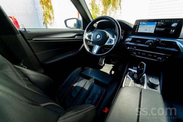 Blue BMW 518 2021 in Riga, with an engine capacity of 2.00 L and mileage of 167 thousand km for 29500 €, photo 10 on AUTOMOTO.COM.LV