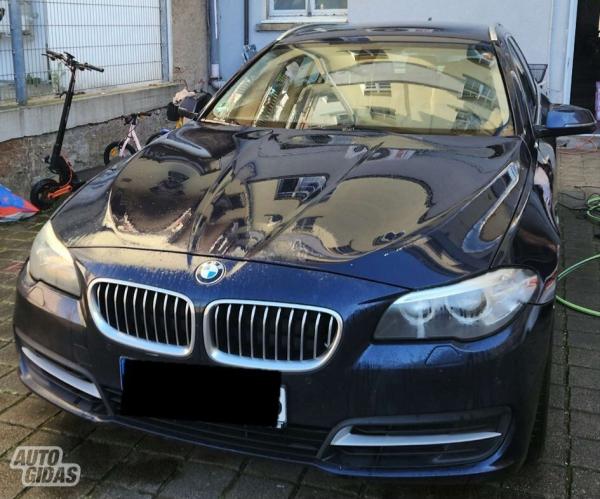 Blue BMW 518 2015 in Vilnius, with an engine capacity of 2.00 L and mileage of 307 thousand km for 6499 €, photo 2 on AUTOMOTO.COM.LV