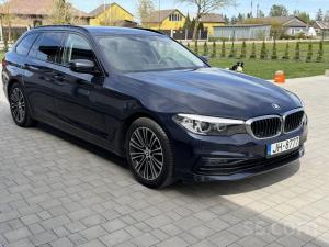Blue BMW 518 2020 in Bauska, with an engine capacity of 2.00 L and mileage of 157 thousand km for 15200 €, photo  on AUTOMOTO.COM.LV