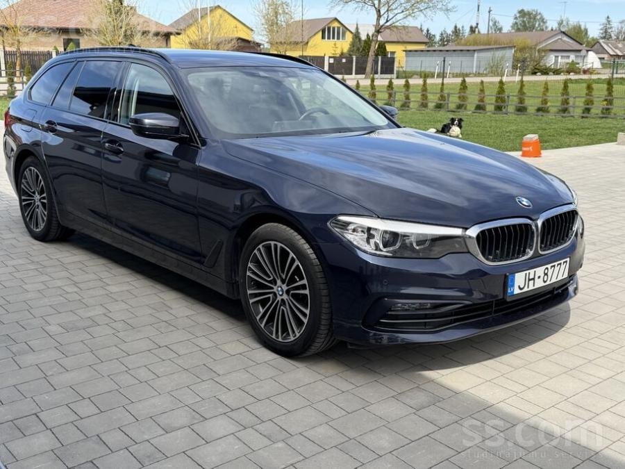 Blue BMW 518 2020 in Bauska, with an engine capacity of 2.00 L and mileage of 157 thousand km for 15200 €, photo 1 on AUTOMOTO.COM.LV