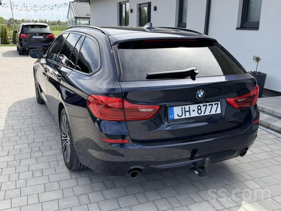 Blue BMW 518 2020 in Bauska, with an engine capacity of 2.00 L and mileage of 157 thousand km for 15200 €, photo 4 on AUTOMOTO.COM.LV