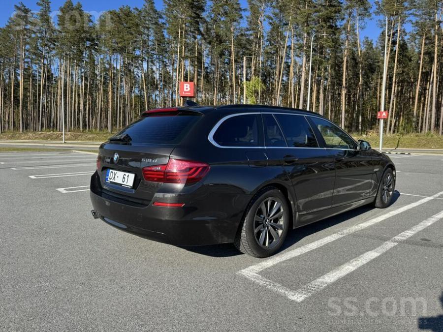 Brown BMW 518 2013 in Riga, with an engine capacity of 2.00 L and mileage of 355 thousand km for 6750 €, photo 4 on AUTOMOTO.COM.LV