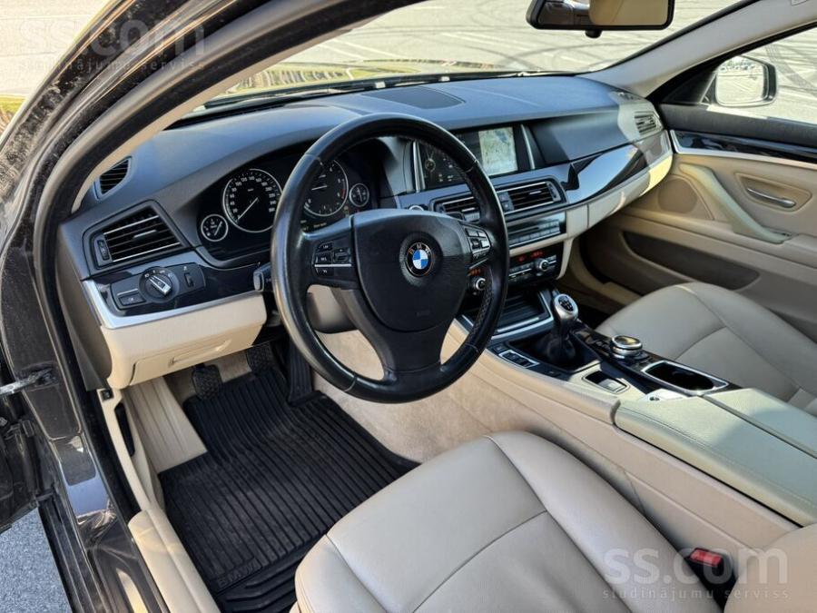 Brown BMW 518 2013 in Riga, with an engine capacity of 2.00 L and mileage of 355 thousand km for 6750 €, photo 11 on AUTOMOTO.COM.LV