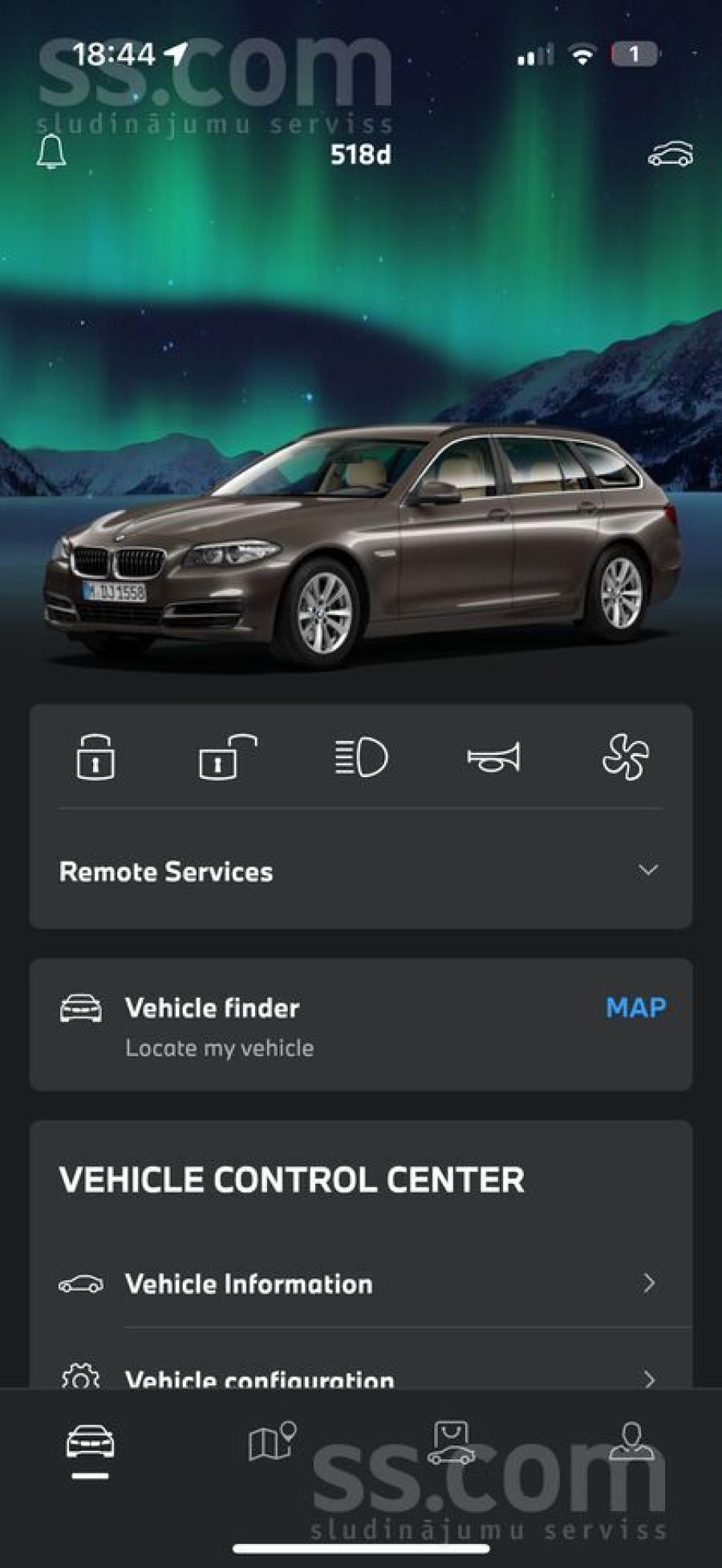 Brown BMW 518 2013 in Riga, with an engine capacity of 2.00 L and mileage of 355 thousand km for 6750 €, photo 24 on AUTOMOTO.COM.LV