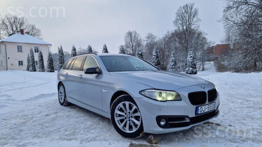 Grey BMW 518 2014 in Valmiera, with an engine capacity of 2.00 L and mileage of 220 thousand km for 10500 €, photo 2 on AUTOMOTO.COM.LV