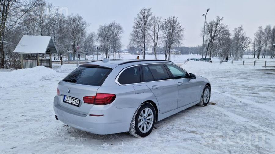 Grey BMW 518 2014 in Valmiera, with an engine capacity of 2.00 L and mileage of 220 thousand km for 10500 €, photo 7 on AUTOMOTO.COM.LV