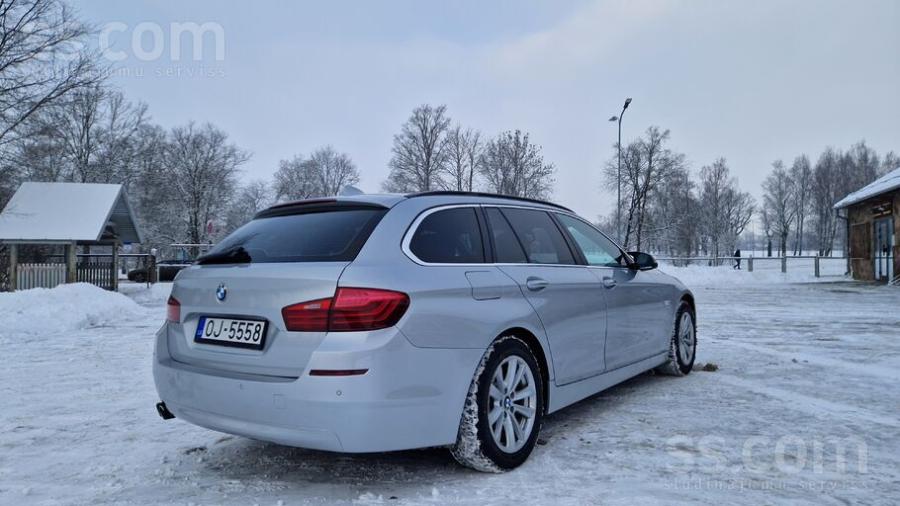 Grey BMW 518 2014 in Valmiera, with an engine capacity of 2.00 L and mileage of 220 thousand km for 10500 €, photo 8 on AUTOMOTO.COM.LV