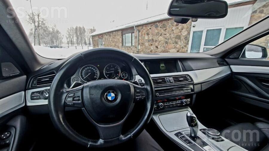 Grey BMW 518 2014 in Valmiera, with an engine capacity of 2.00 L and mileage of 220 thousand km for 10500 €, photo 22 on AUTOMOTO.COM.LV