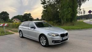Grey BMW 518 2014 in Riga, with an engine capacity of 2.00 L and mileage of 220 thousand km for 9990 €, photo  on AUTOMOTO.COM.LV