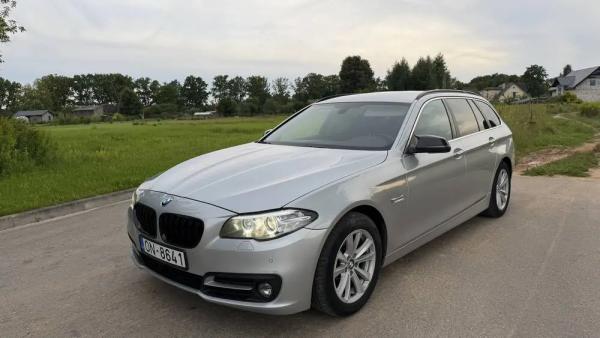 Grey BMW 518 2014 in Riga, with an engine capacity of 2.00 L and mileage of 220 thousand km for 9990 €, photo 2 on AUTOMOTO.COM.LV