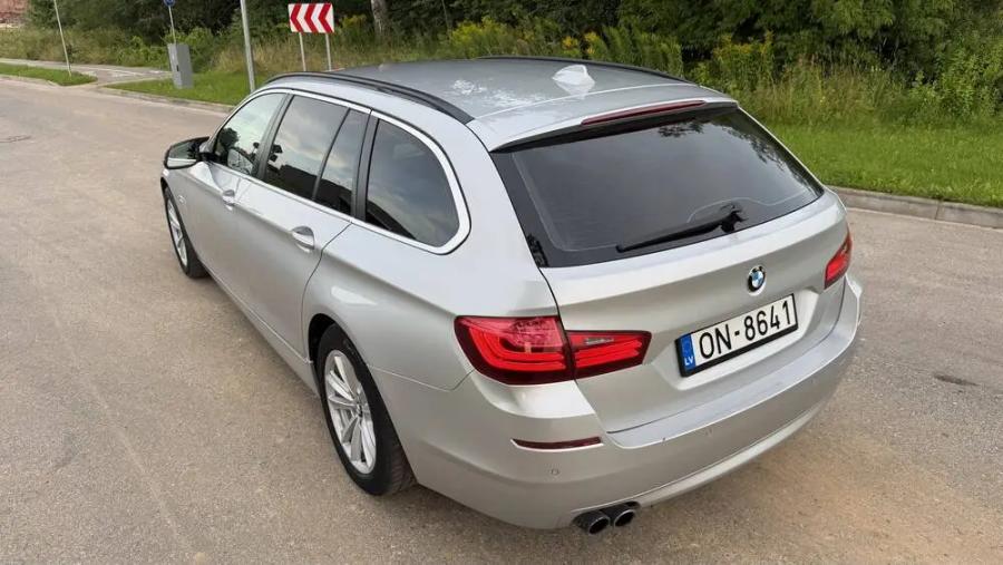Grey BMW 518 2014 in Riga, with an engine capacity of 2.00 L and mileage of 220 thousand km for 9990 €, photo 8 on AUTOMOTO.COM.LV
