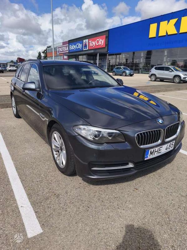 Grey BMW 518 2016 in Klaipeda, with an engine capacity of 2.00 L and mileage of 200 thousand km for 10000 €, photo 3 on AUTOMOTO.COM.LV