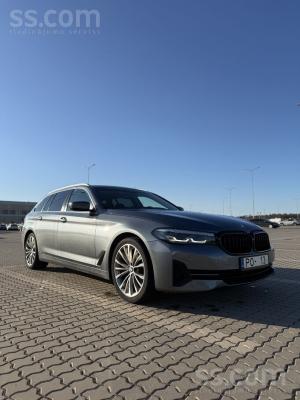 Grey BMW 518 2021 in Riga, with an engine capacity of 2.00 L and mileage of 195 thousand km for 23888 €, photo  on AUTOMOTO.COM.LV