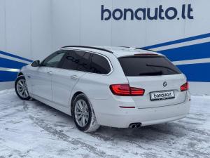 White BMW 518 2016 in Kaunas, with an engine capacity of 2.00 L and mileage of 301 thousand km for 10850 €, photo 4 on AUTOMOTO.COM.LV