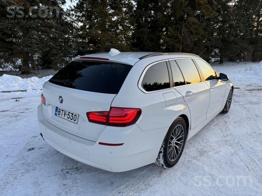 White BMW 518 2017 in Riga, with an engine capacity of 2.00 L and mileage of 393 thousand km for 7300 €, photo 2 on AUTOMOTO.COM.LV