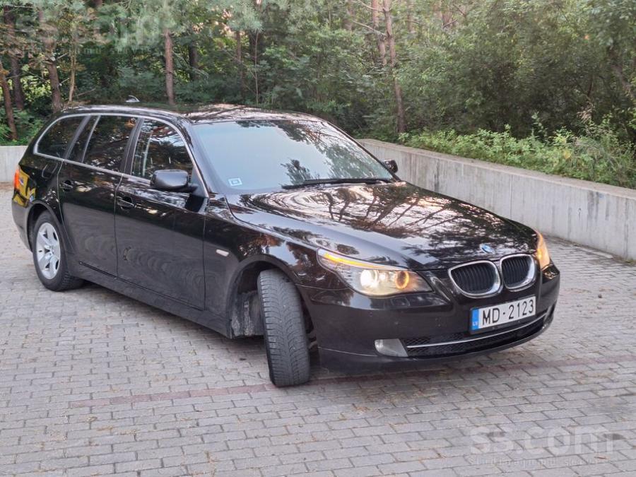 Черный БМВ 520 2008 в Юрмала, объемом двигателя 2.00 л и пробегом 280 тыс. км за 4800 €, фото 3 на AUTOMOTO.COM.LV
