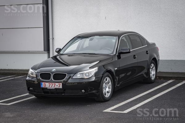 Melns BMW 520 2003 Rīga, ar dzinēja tilpumu 2.20 L un nobraukumu 127 tūkst. km par 6990 €, foto 1 vietnē AUTOMOTO.COM.LV