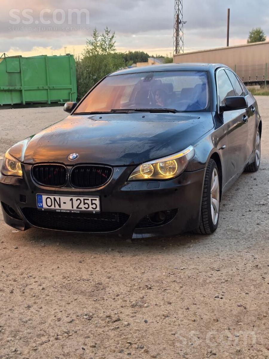 Черный БМВ 520 2003 в Резекне, объемом двигателя 2.20 л и пробегом 297 тыс. км за 2400 €, фото 1 на AUTOMOTO.COM.LV