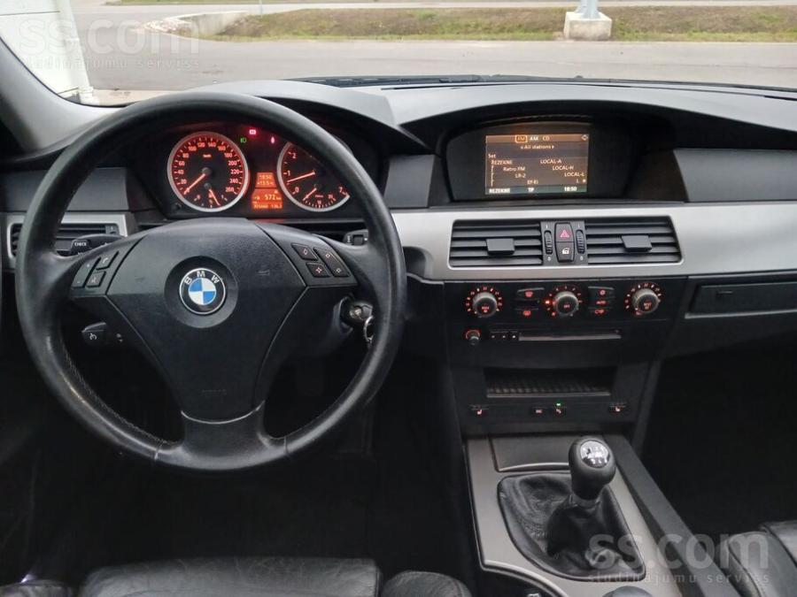 Melns BMW 520 2003 Ludza, ar dzinēja tilpumu 2.20 L un nobraukumu 306 tūkst. km par 3750 €, foto 10 vietnē AUTOMOTO.COM.LV