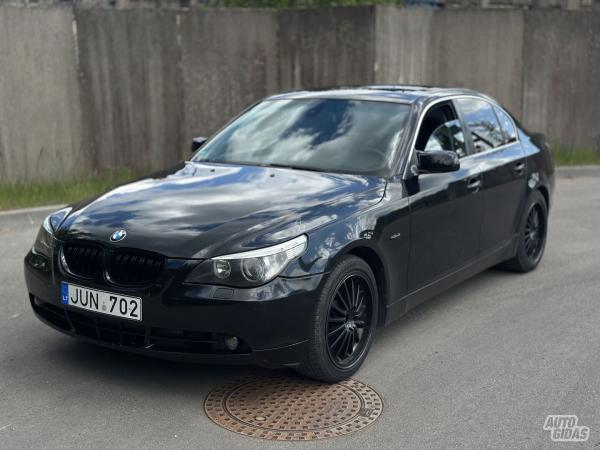 Black BMW 520 2004 in Jurbarkas, with an engine capacity of 2.20 L and mileage of 243 thousand km for 2600 €, photo 1 on AUTOMOTO.COM.LV