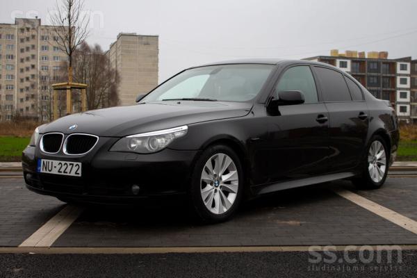 Black BMW 520 2005 in Jelgava, with an engine capacity of 2.00 L and mileage of 312 thousand km for 3100 €, photo 6 on AUTOMOTO.COM.LV